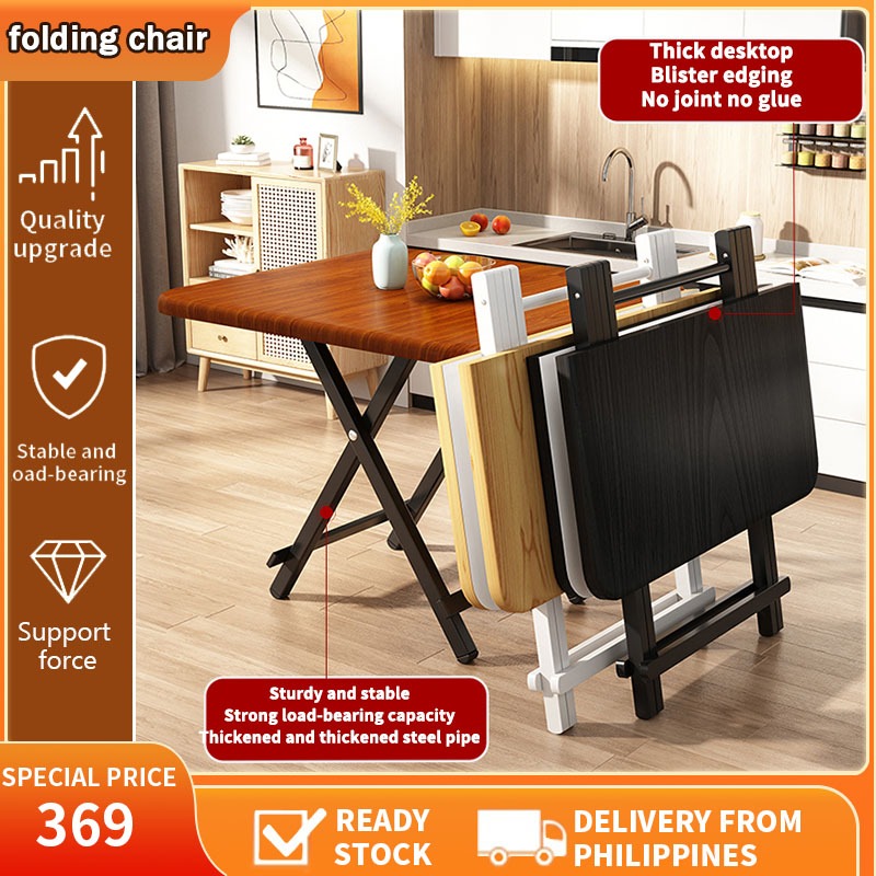 【Low Price Discount】Folding Table Portable Dining Table Home Office Desk Furniture Study Table ...