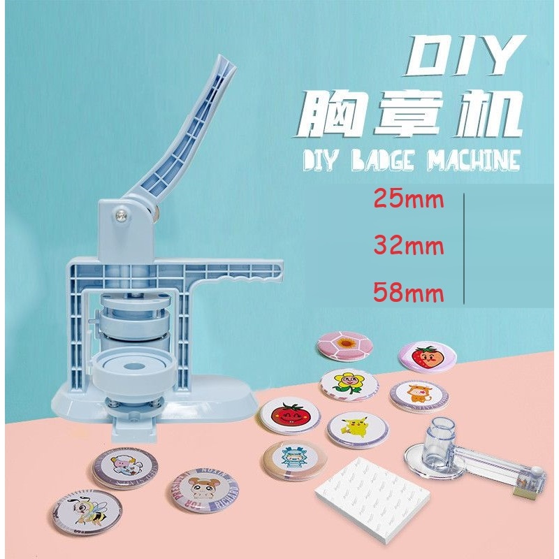 25mm 32mm 58mm punch button badge machine pin button badge maker for ...