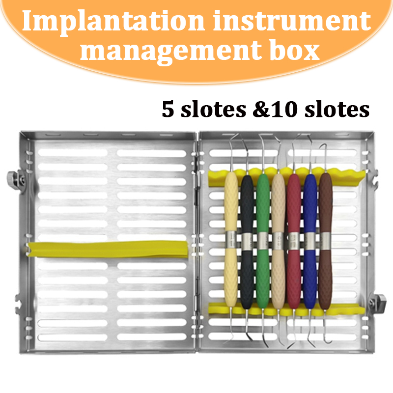 Dental Instruments Sterilization Tray Rack Autoclavable Metal Disinfection Tray Box Holder ...