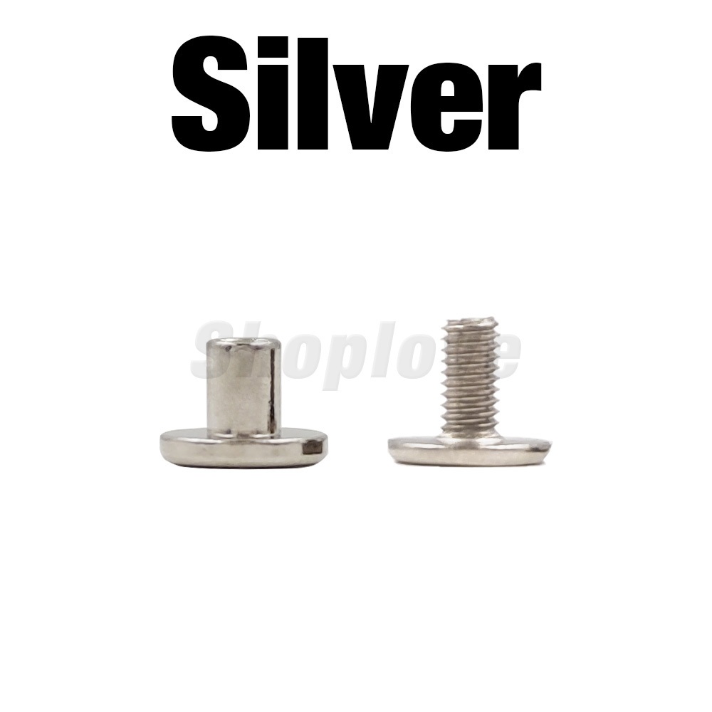 10/12Sets Metal Solid Screw Nail Rivet Double Curved Head Belt Strap ...