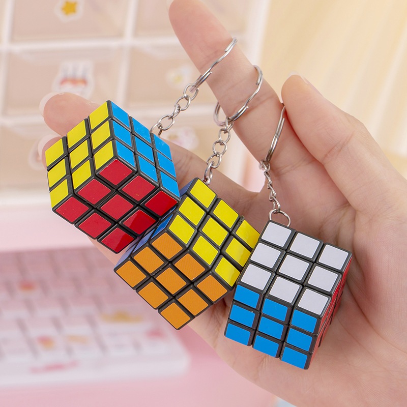 Mini Magic Cube Pendant 3CM Educational Third-Order Rubik's Cube Key ...