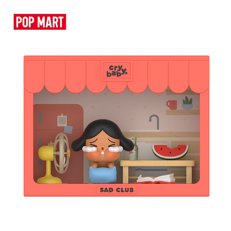 POP MART CRYBABY Sad Club Series Scene Sets Blind Box Action Toys Figure Birthday Gift Kid Toy ...