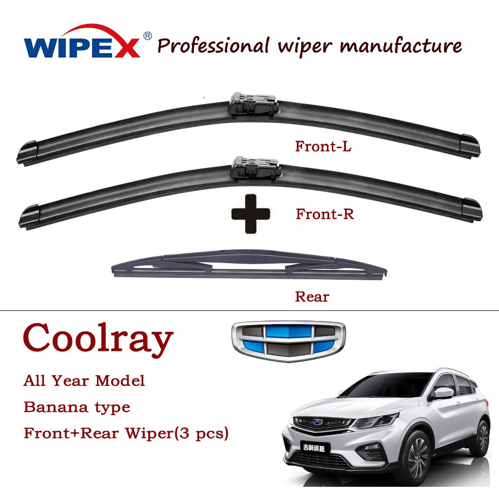 Geely Coolray Wiper Blade for COOL RAY Car Window Wipers Set (silicone ...