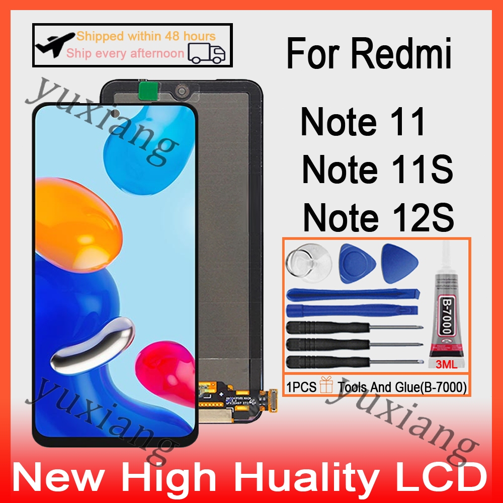 Original AMOLED 6.43 inch For Xiaomi Redmi Note 11 2201117TG LCD Display Touch Screen Digitizer ...