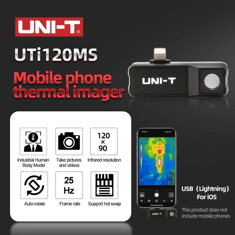UNI-T UTi120MS UTi120Mobile Thermal Imaging Camera for Smartphone ...
