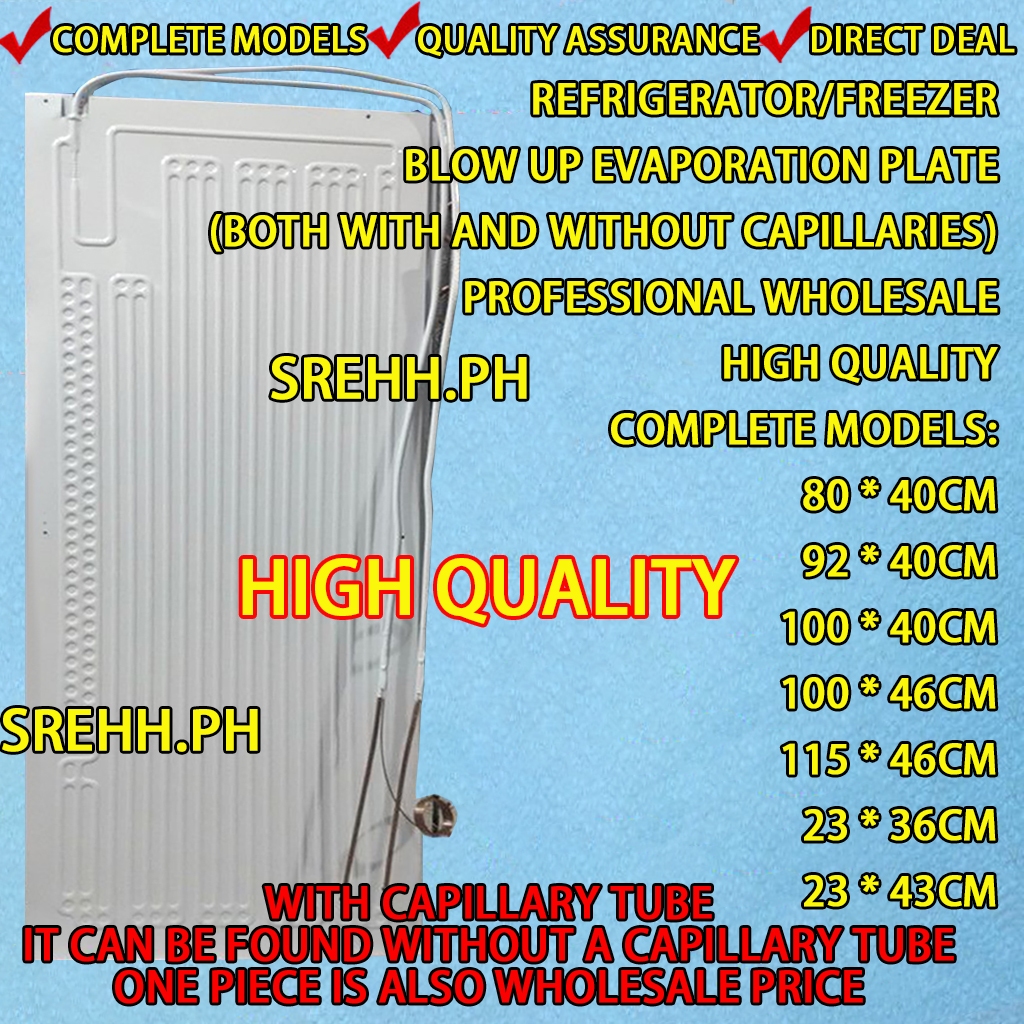Blow up evaporator evaporation plate with capillary household freezer ...