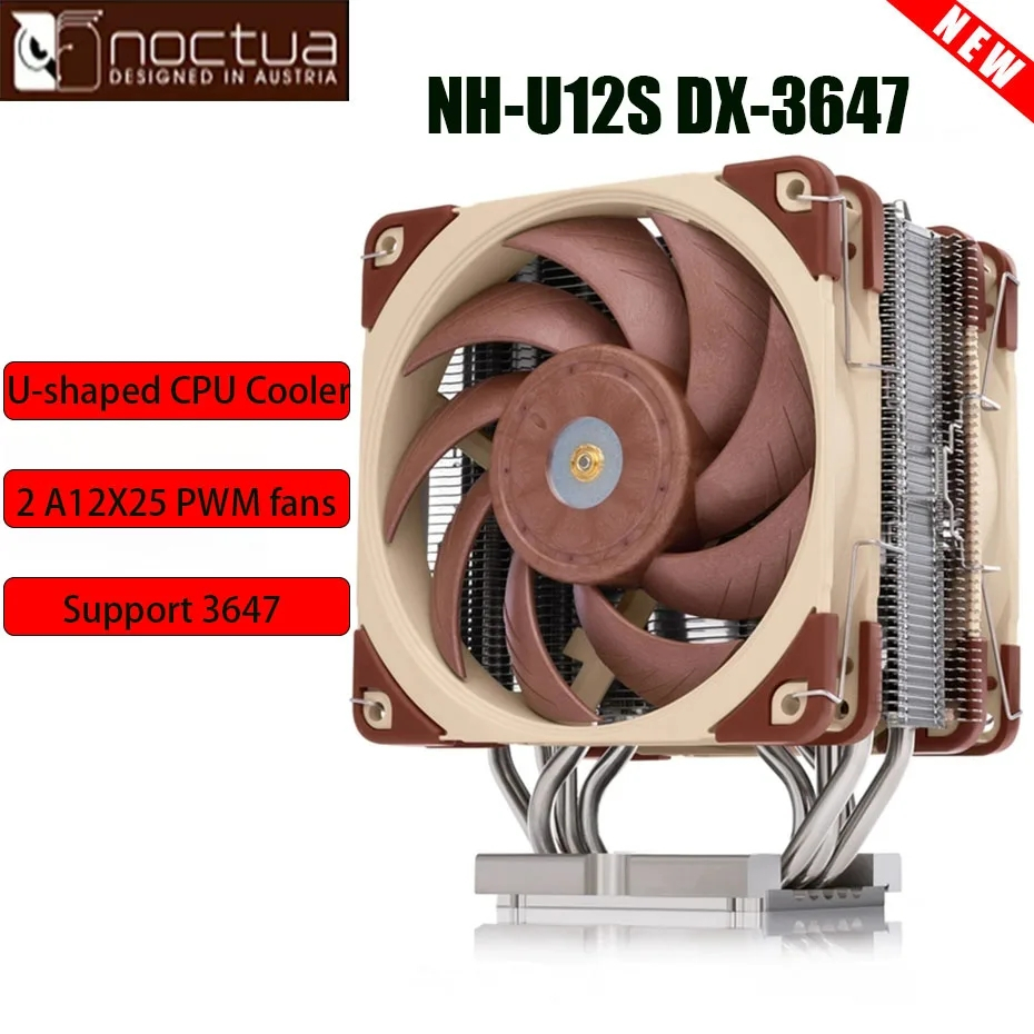 Noctua NH-U12S DX-3647 Computer CPU Cooler radiator 12CM PWMfan silence ...