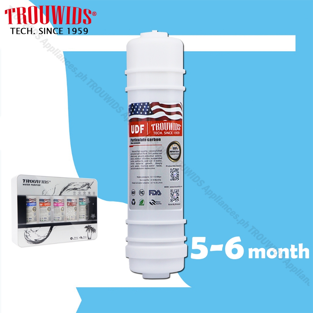 TROUWIDS 10 Inches UDF Activated Carbon Water Purifier Filter Cartridge ...