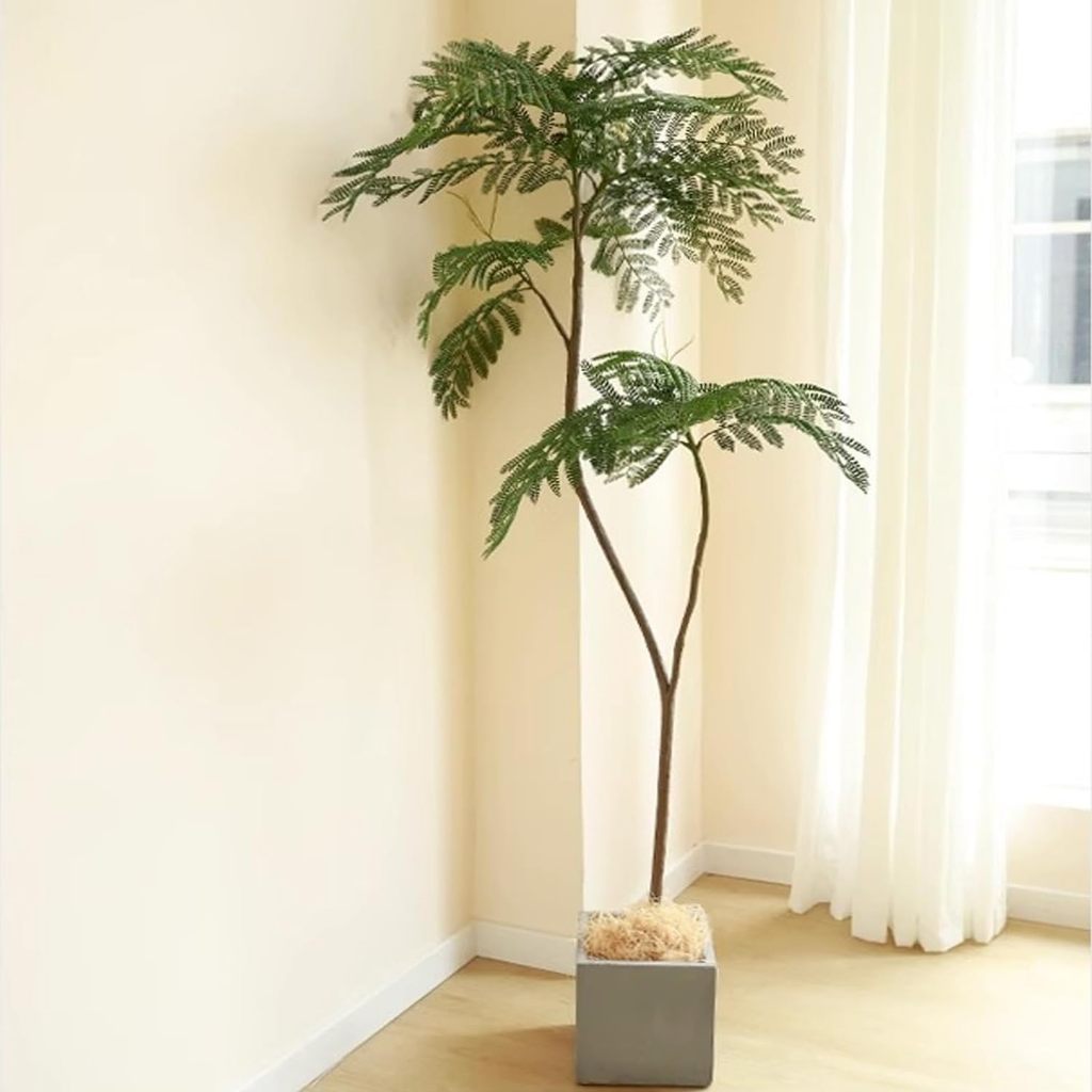 Artificial jacaranda tree, Green plant pot, a variety of Southeast ...