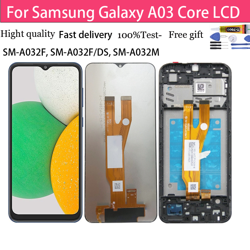 For Samsung LCD Samsung A03 Core A032 LCD Touch Screen Display Frame ...