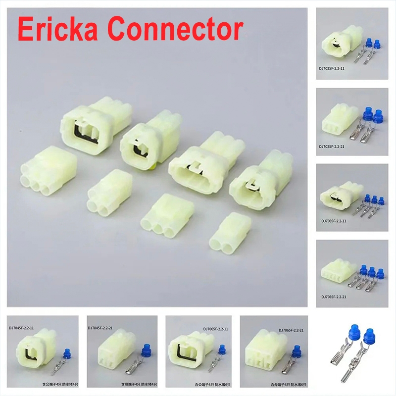 1 Set 2 3 4 6 Pin Sumitomo HM 090 Auto Electrical Wire Cable Connector 2.2MM Male Female Plug ...