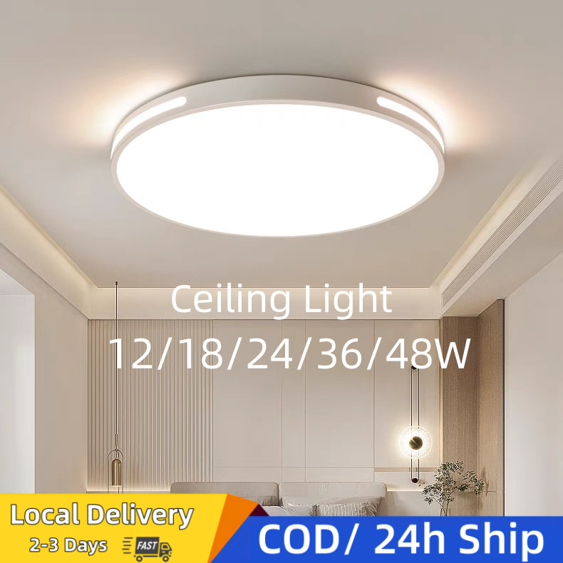 Gogeous Tri Color Ceiling Light Chandelier Room Lamp 12W 18W 24W 36W ...