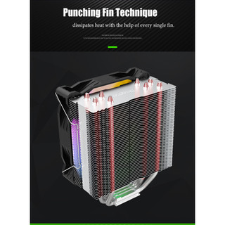 Huntkey Tower CPU Cooler Storm T400F PC Computer Metal Heat Sink 4 Pure ...