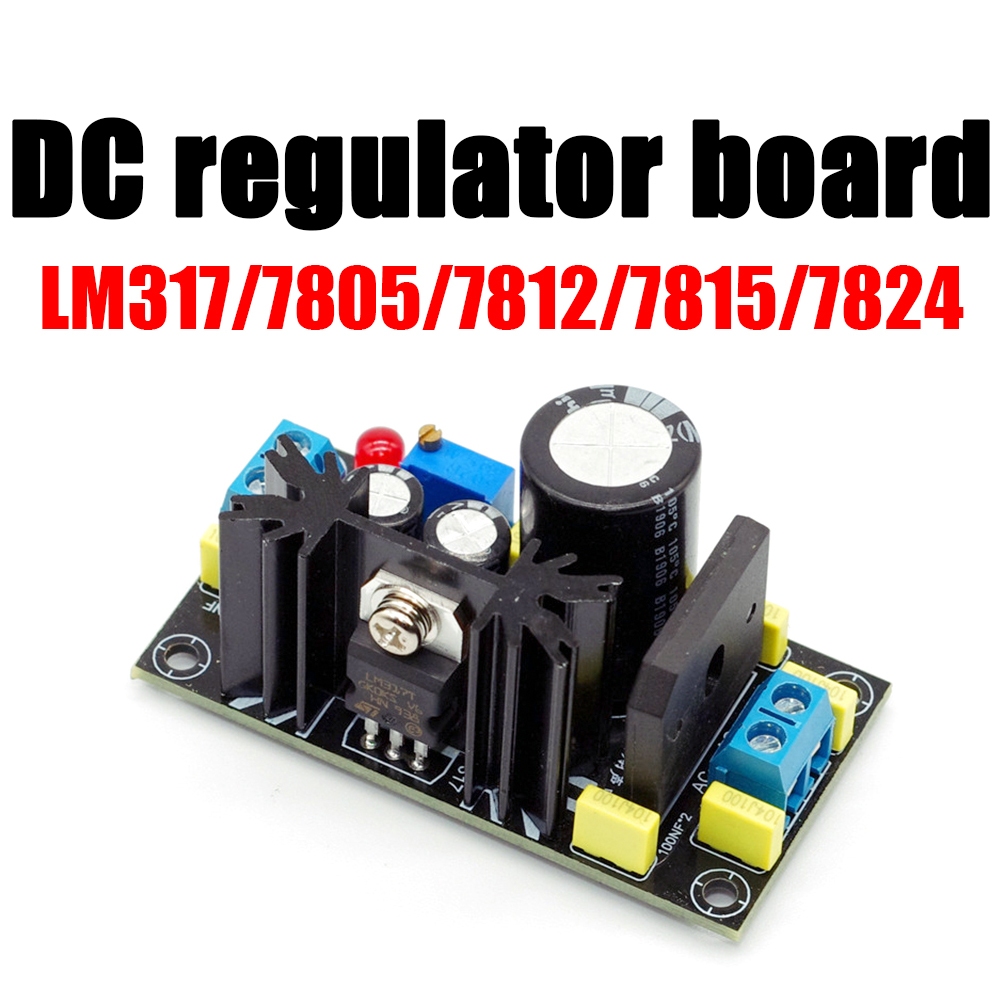 LM317 DC adjustable voltage regulator power supply board LM7805/12/15 ...