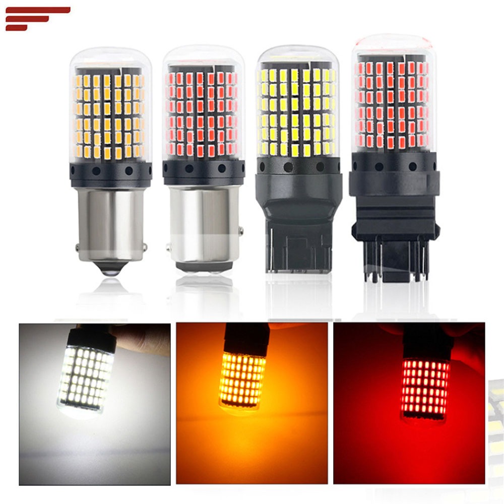 1pcs 1156 BA15S 1157 7440 T20 7443 3014 144SMD LED Turn Signal Lights Bulb Canbus No Error brake ...