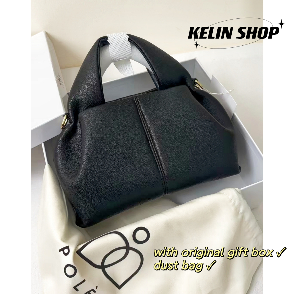 [with Original box] Polene Numero Neuf Genuine Leather Handbag ...