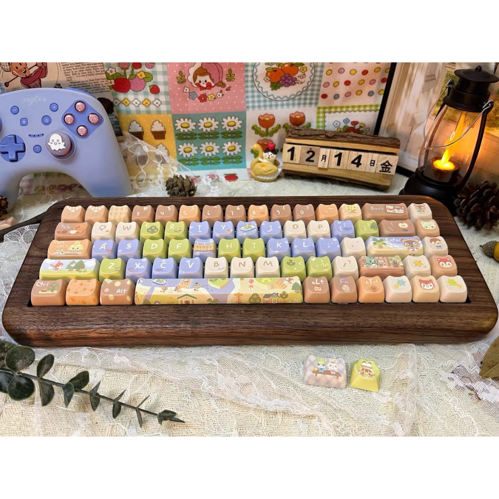 143 Keys Island Forest Keycaps MAO/MOA Height PBT Material Keycap Five ...