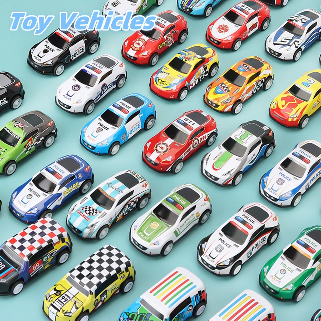 Alloy Pull Back Car Mini Graffiti Inertial Pull Back Car Children Tin ...