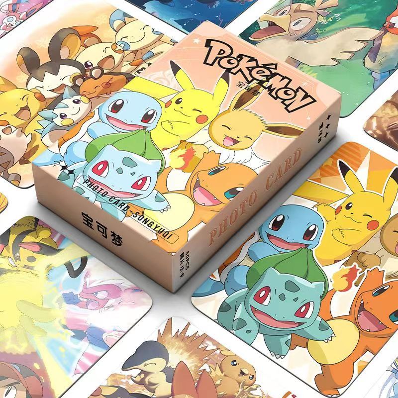 50PCS pokemon lomo cards Ash Ketchum, Pikachu and Charmander Collection ...