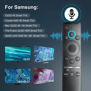 Voice Remote Compatible for Samsung Smart TV QLED UHD Frame Curved ...