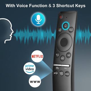 Voice Remote Compatible for Samsung Smart TV QLED UHD Frame Curved ...