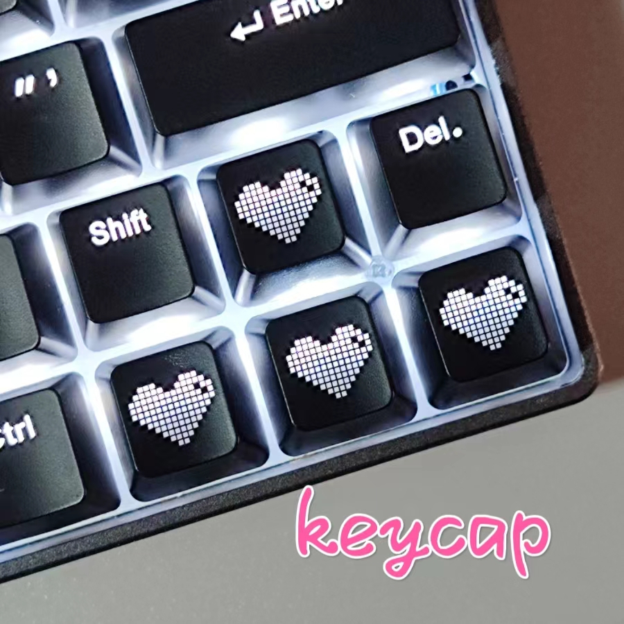 Heart-shaped Keycap Cute Keycap for Mechanical Keyboard AA | Shopee ...