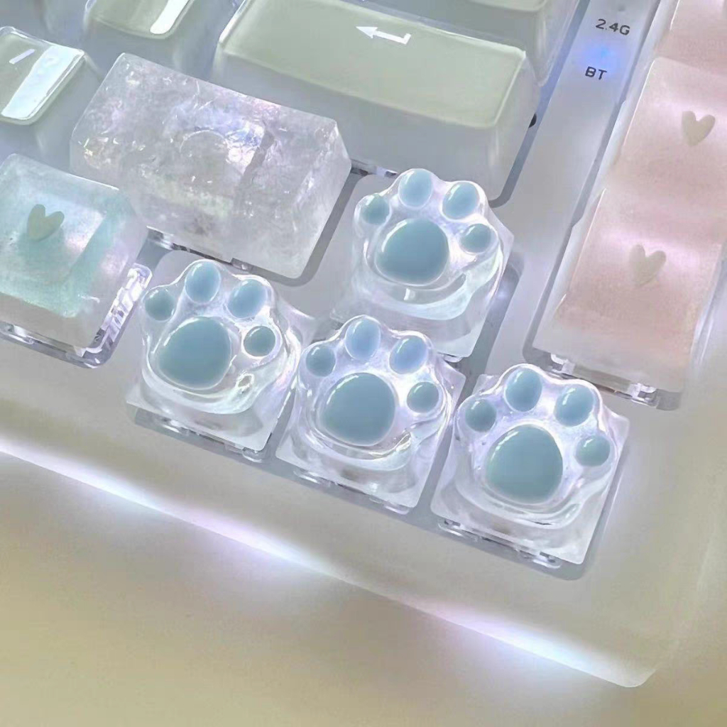 Cat Claw Keycap Translucent Handmade Resin Keycap Suitable for ...