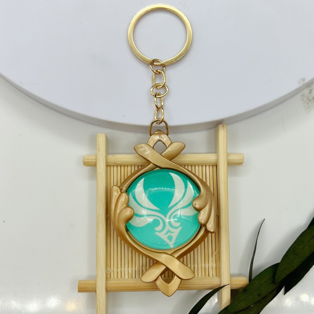Genshin Impact "Vision" Keychain Gift Metal High Quality Anime Game ...