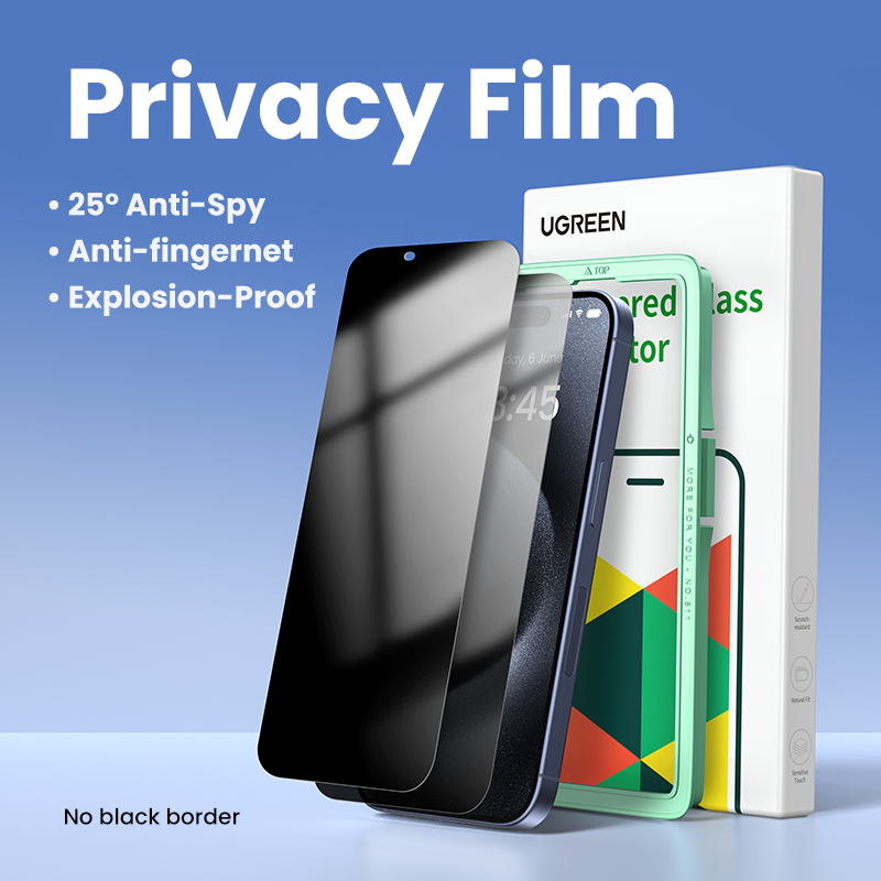UGREEN 2PCS Privacy Screen Protector For iPhone 15 14 Pro Max Anti-Spy ...