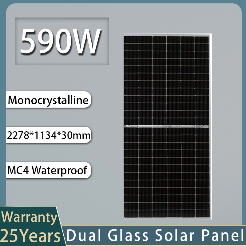 590W Dual Glass Solar Panel Green New Energy, 100% Original Full Power ...