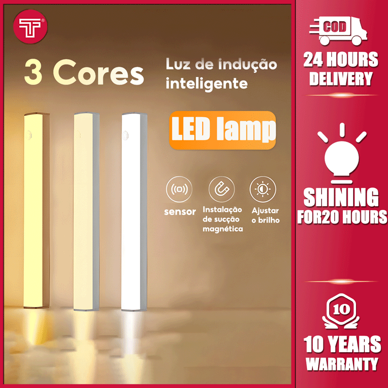 50cm Led Motion Sensor Night Lamp Multipurpose Emergency Light Portable ...