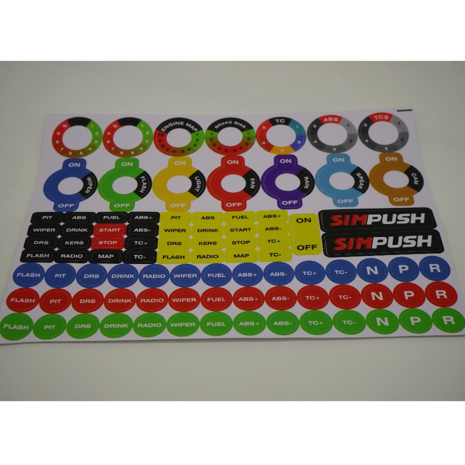 SIMPUSH SIM Racing Steering Wheel sticker | Shopee Philippines