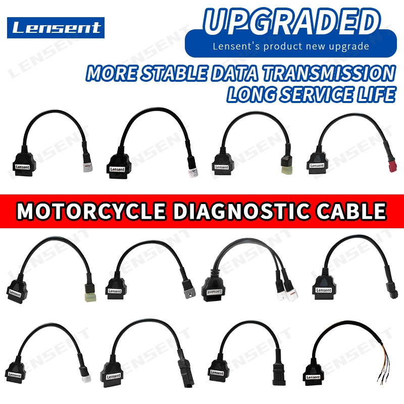 Lensent OBD cable motorcycle diagnostic adapter motorcycle diagnostic ...
