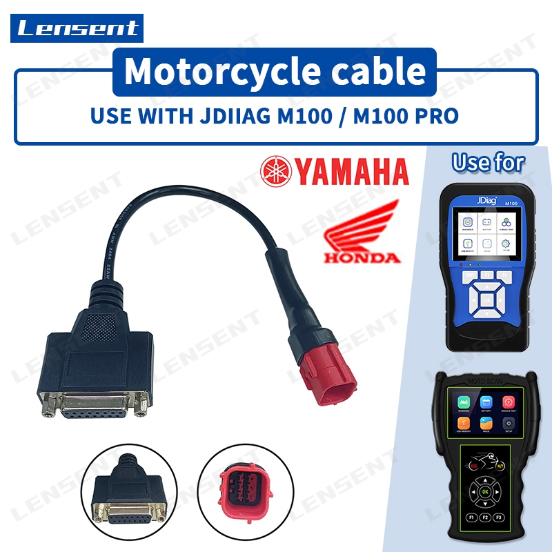Lensent EURO5 6pin JDIAG M100 M100 PRO motorcycle detector dedicated ...