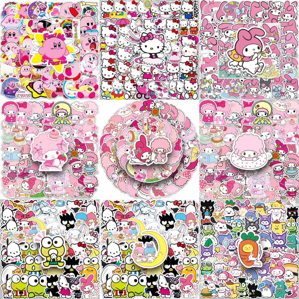 50Pcs New Sanrio Super Cute Piano Usahana Melody Hello Kitty Pink ...