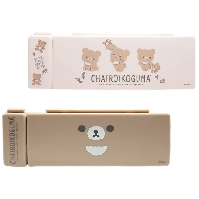 Rilakkuma Chairoikoguma PVC Pencil Case Pen Box Cartoon Anime Cute ...