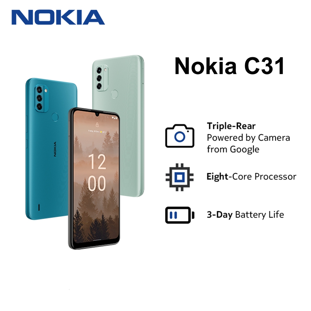 Nokia C31 4G Smartphone | 4GB+128GB | 6.7 Inch Screen | 5050 mAh ...