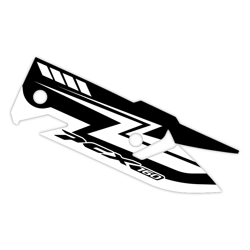 honda pcx 160 heat guard sticker for motorcycle exhaust pipes water ...