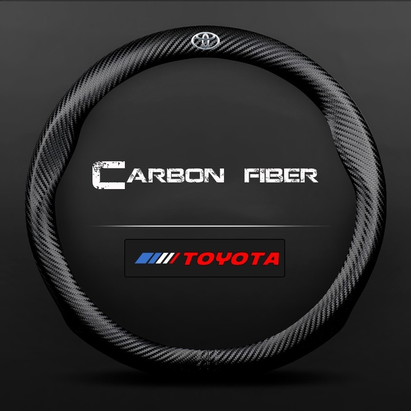 AOLA Carbon Fiber Universal Car Steering Wheel Cover Microfiber Plus ...