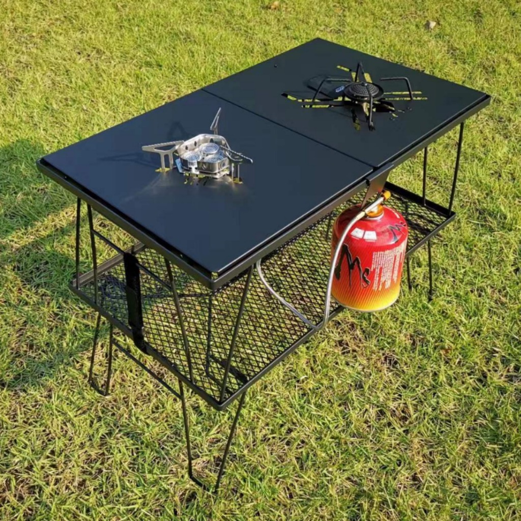 Outdoor Camping Portable Folding Iron Mesh Table Accessories, Ninja ...