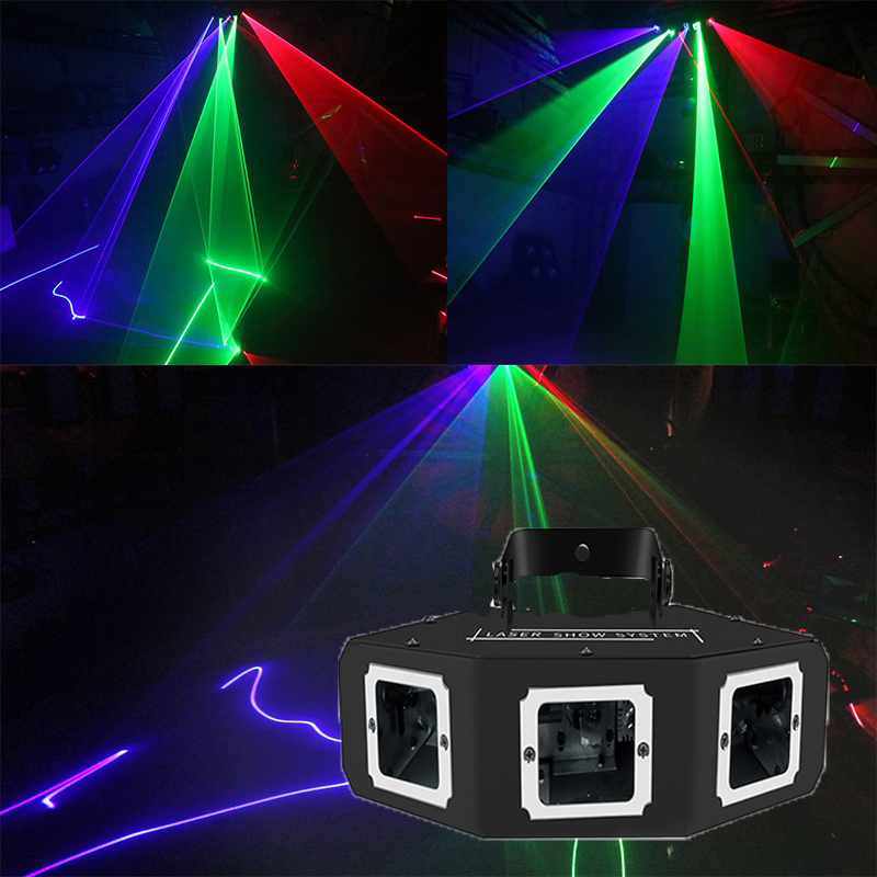 Three-head Red Laser Light Disco Light LED light party Laser light LED ...