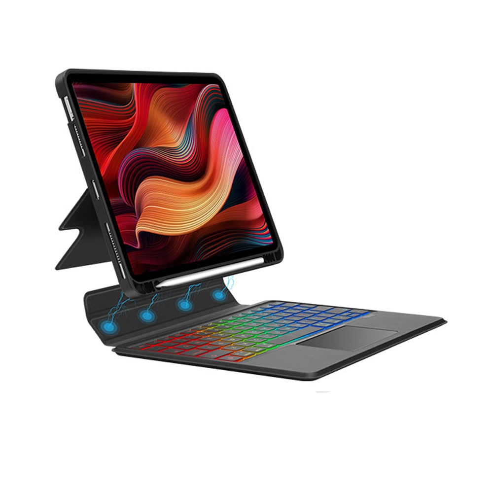 GOOJODOQ Bluetooth Backlight Keyboard Touchpad Separable For iPad Pro11 ...