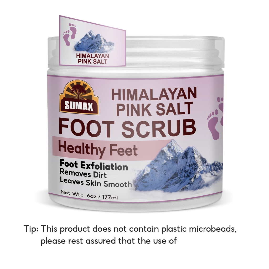 Sumax Himalayan Pink Salt Foot Scrub Exfoliating Scrub for Soft ...