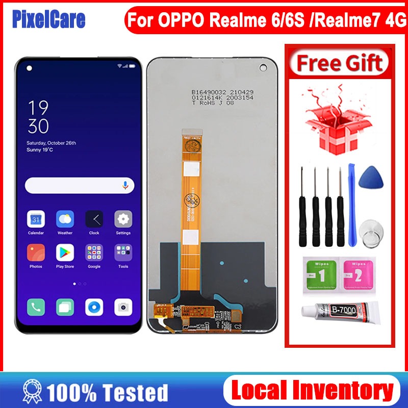 Pixelcare LCD For Realme 6 /Realme 6s /Realme 7 4G /Realme Narzo 20 Pro ...