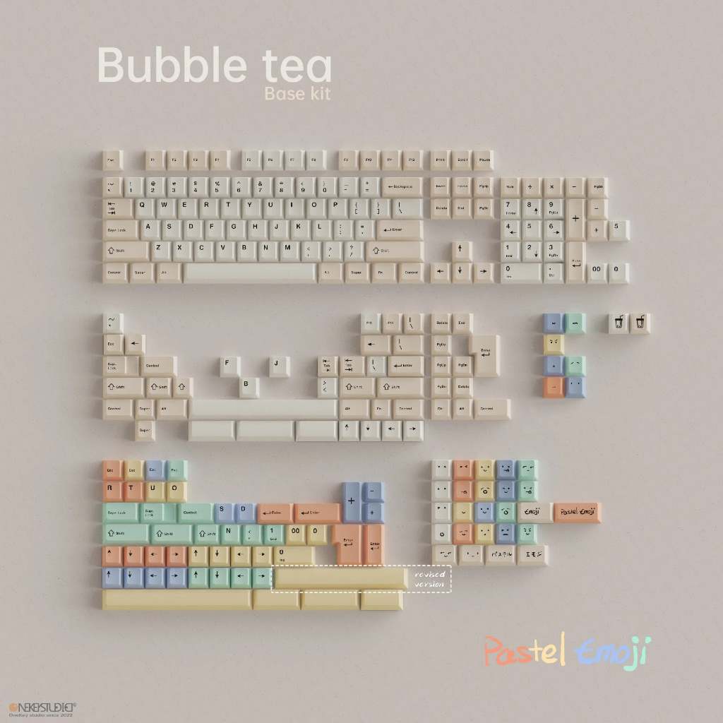 KBDfans TUT BUBBLE TEA CHERRY PROFILE KEYCAPS SET | Shopee Philippines