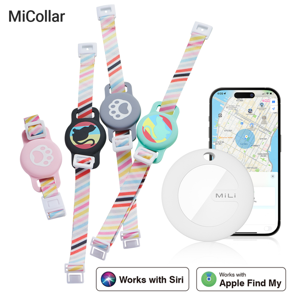 MiTag Smart Bluetooth Pet Collar Tracker with Pet Ringtones Water ...