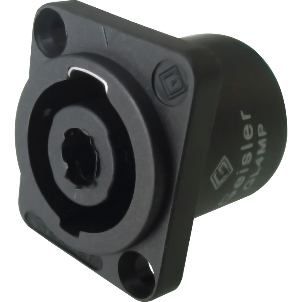 4 Pole Speakon Panel Mount Socket Connector,4 Pin Audio Speakon Female ...