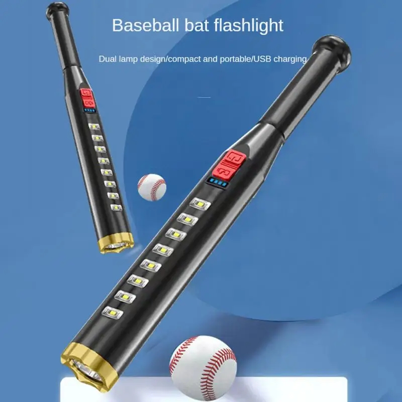 Baseball Bat LED Flashlight OSL Flashlight Super Bright Aluminum Alloy ...