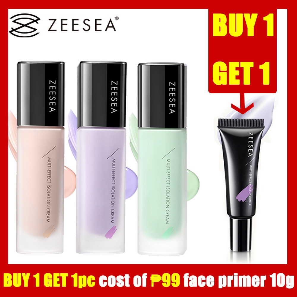 ZEESEA Face Primer Cream Blur Pore Color Corrector Makeup Base Moisturizing Brightening non ...