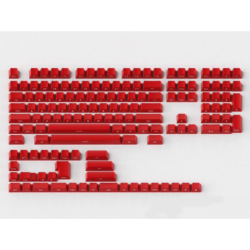 【Keycap Only】Flame Side Engraving Keycap No Shine Through 145 Keys ABS ...